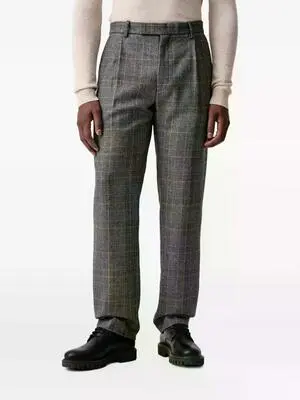 Kenzo Checks Wool Trousers - Grey