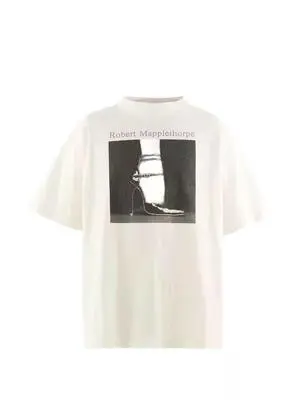 SAINT MXXXXXX X Robert Mapplethorpe Melody/shoe Graphic-print T-shirt - Neutrals