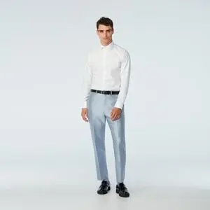 INDOCHINO Hythe Silk Wool Pants - Gray