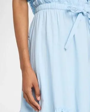 Ulla Johnson Noah Eyelet Water Washed Cotton Poplin Midi Skirt