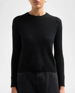 Neiman Marcus Basic V-neck Cashmere Cardigan