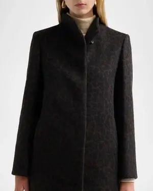 Cinzia Rocca Icons Leopard-print Jacket - Espresso L