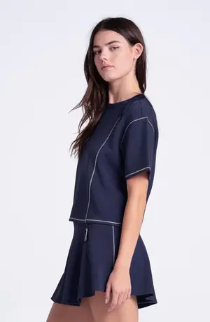 Lucky In Love Womens' Pure Luxe Short Sleeve Top
