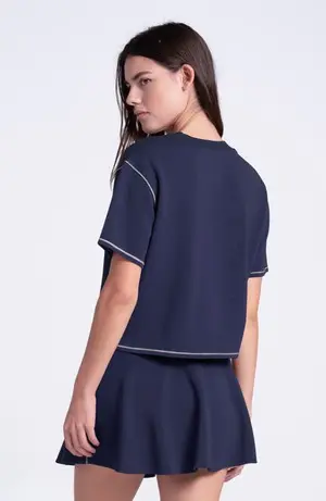 Lucky In Love Womens' Pure Luxe Short Sleeve Top