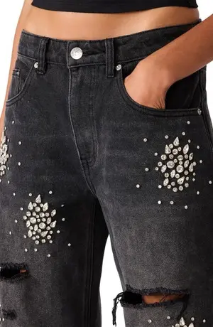 Steve Madden The Flat Iron High Waist Wide Leg Jeans