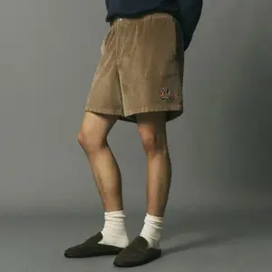 LE PERE Corduroy Crest Shorts