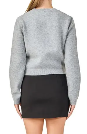 Endless Rose Floral Appliqué Sweater
