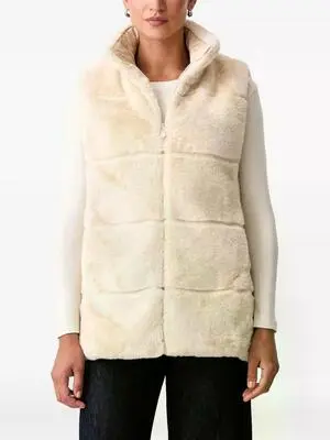 SAVE THE DUCK Reversible Faux-fur Gilet - Neutrals