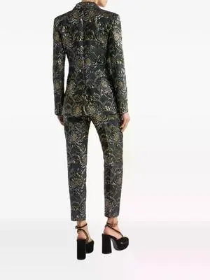 Etro Double-breasted Jacquard Jacket With Damask-motif