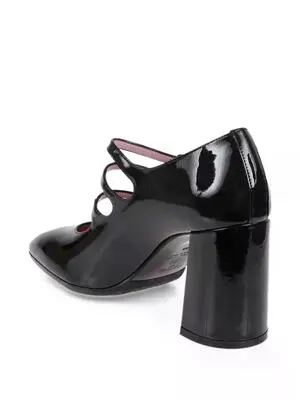 CAREL Keel Triple-strap Patent-leather Mary Jane Pumps