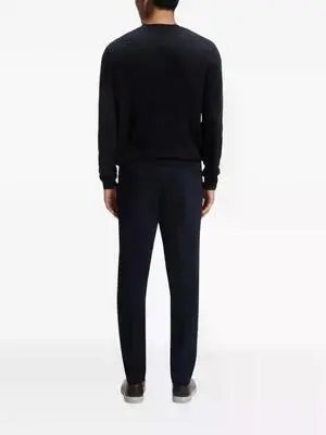 BOSS Knitted Sweater In Silk With Seasonal Pattern