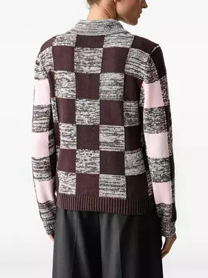 Stine Goya Checkered Collared Sweater