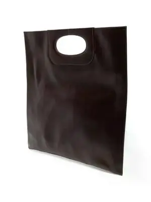 GHERARDINI Piattina Leather Tote Bag