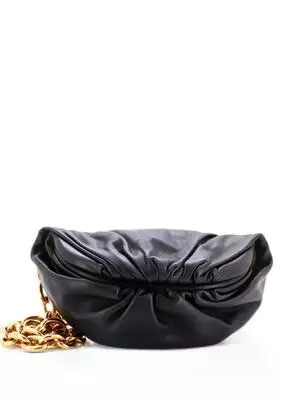 Bottega Veneta The Chain Pouch Leather Belt Bag - Black