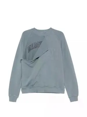 MAISON MARGIELA Distressed Layered Sweatshirt - Blue