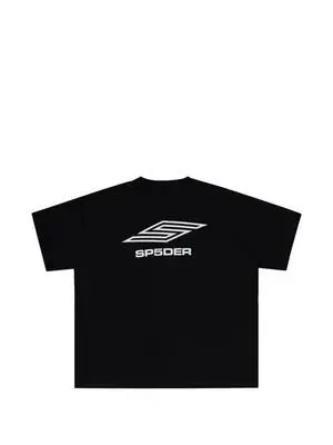 SP5DER Logo-print T-shirt - Black