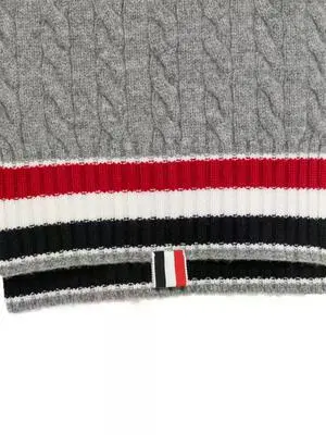 Thom Browne Virgin-wool Cable-knit Scarf