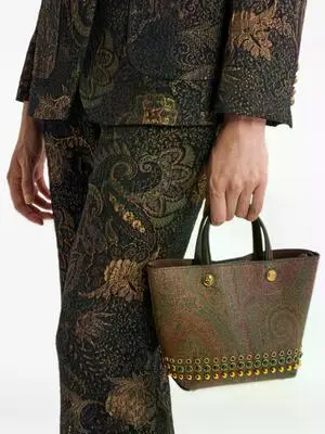 Etro Mini Essential Arnica Bag With Studs