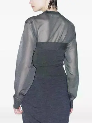 Toga Sheer Button-up Sweater