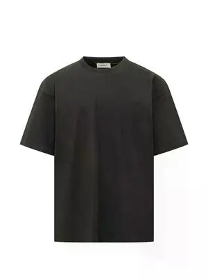 A PAPER KID Logo-patch Jersey T-shirt - Black