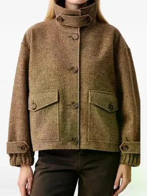 SESSUN Hattson Button-up Pocket-detail Jacket - Brown