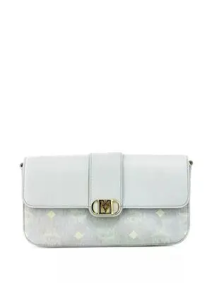 Mcm Small Mode Travia Visetos Leather Clutch Bag