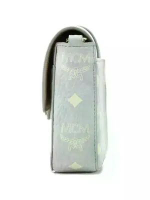 Mcm Small Mode Travia Visetos Leather Clutch Bag
