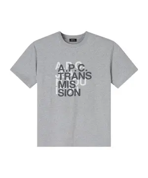 A.p.c. Transmission Graphic-print T-shirt - Grey