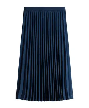 Tommy Hilfiger Pleated Midi Skirt - Navy