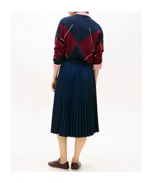Tommy Hilfiger Pleated Midi Skirt