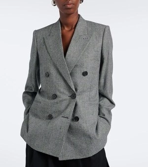 Givenchy Wales Check Wool Flannel Blazer