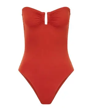 ERES Bandeau Swimsuit - Red