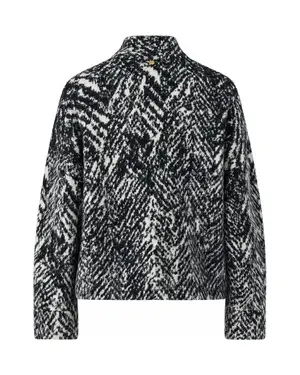 Liu Jo Bomber Jacket In Knit Jacquard