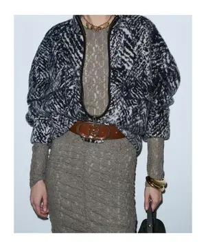 Liu Jo Bomber Jacket In Knit Jacquard