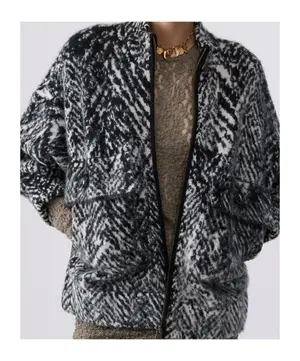 Liu Jo Bomber Jacket In Knit Jacquard