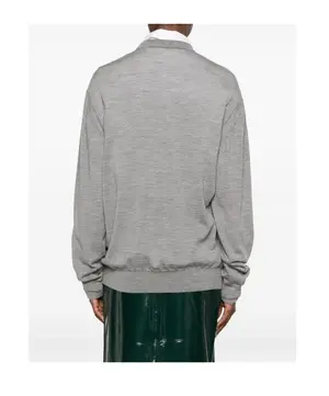 LANVIN Ribbed Crew-neck Knit Top