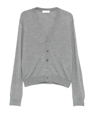 LANVIN V-neck Long-sleeve Knit Top
