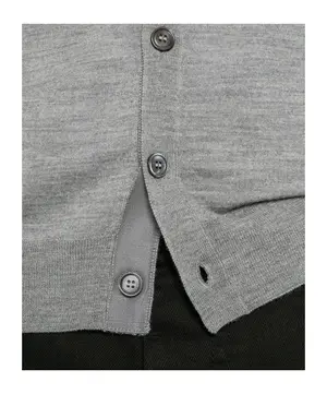 LANVIN V-neck Long-sleeve Knit Top