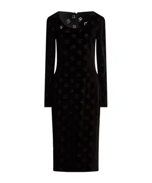 Dolce & Gabbana Velvet Dress - Black