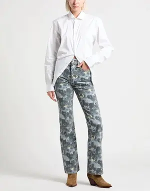 GANNI Dark-wash Floral Jeans