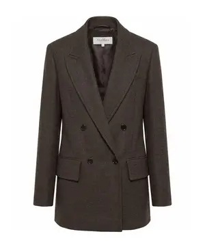 Max Mara Long-sleeve Casual Jacket - Grey