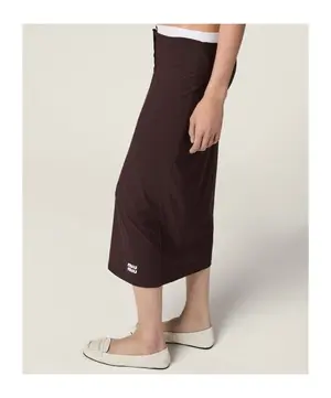 Miu Miu Stretch Jersey Skirt