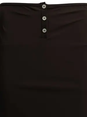 Miu Miu Stretch Jersey Skirt - Ebon