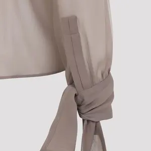 Saint Laurent Lavallière Ruffle Detailed Blouse