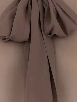 Saint Laurent Lavallière Ruffle Detailed Blouse