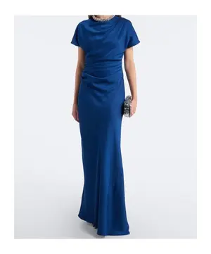 Simkhai Eliza Pleated-detail Gown