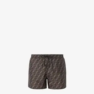 Fendi Swim Shorts - Brown