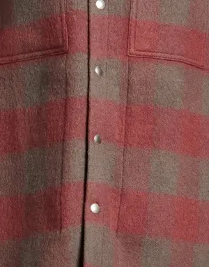 Rick Owens Checked Wool Coat