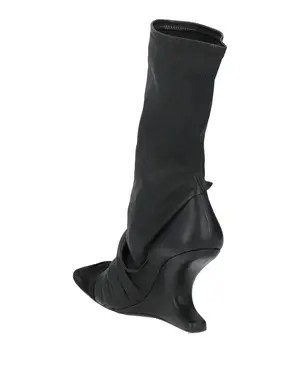 Rick Owens Minimalist Leather Ankle Boots