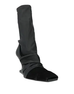 Rick Owens Minimalist Leather Ankle Boots